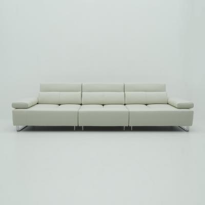 China Villa Sectional Recliner Sofa with Power Sliding Back and Chaise Lounge for sale