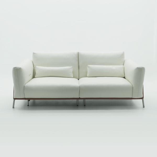 Quality White Modern Design 2 Seater Electric Recliner Sofa Zero Wall Reclining Leather Couch for sale
