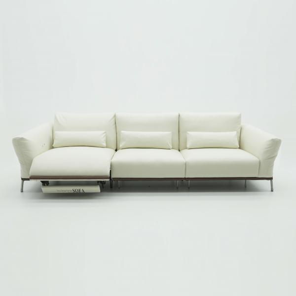 Quality High End Modern Recliner Sofa Minimalist Luxury Reclining Couch With Quiet Motor System for sale
