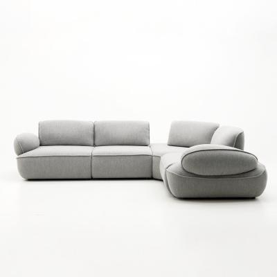 China Dual Motor Modern Power Sectional Sofa With Sliding Back Cushion Custom Color for sale
