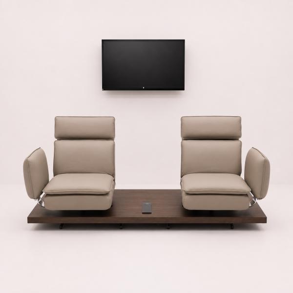 Quality Modern Design Rotating Sofa Quiet Smooth Swivel Sofa With Adjustable Backrest for sale