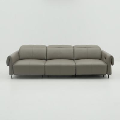 China Modern Recliner Sofa with Soft Leather Upholstery – Washable Cover for sale