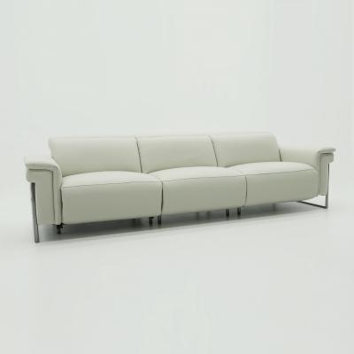 China Modern Recliner Sofa with Slim Metal Arm Design – Full KD Packing for sale
