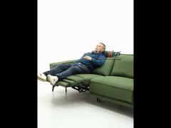 modern recliner sofa with zero wall design minimalist power sofa for living room