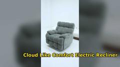 Modern Electric Recliner Sofa Cloud Like Comfort