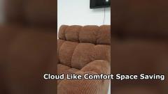 Fabric Electric Recliner Chair Zero Gravity Space Saver With High Resilience Foam