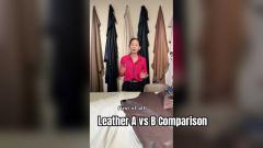 what is different between leather A and B？