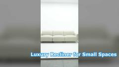 Modern Recliner Sofa with Slim Metal Arm Design – Full KD Packing