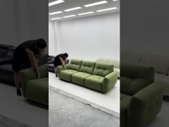 Modern Zero Wall Recliner Sofa for Small Living Spaces