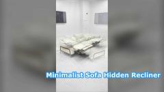 Modern Minimalist Recliner Sofa Space Saving Design