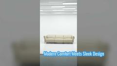 Modern Recliner Sofa with Slim Arms and USB Control – Washable