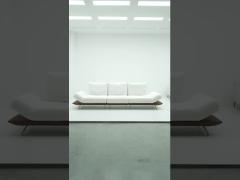 Leather Or Fabric Rotating Sofa 90 Degree Swivel 3 Seater 2 Seater For Living Room