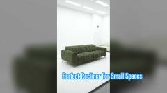 Modern Recliner Sofa For Small Spaces With Zero Wall Mechanism