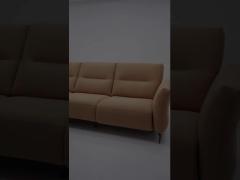 Modern Recliner Sofa with Zero Wall Design for Apartment Livin