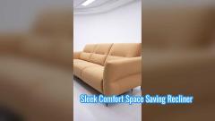 Designer Modern Recliner Sofa with Zero Wall Reclining Function