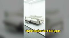Modern Zero Wall Recliner Sofa Stylish Space Saving Design
