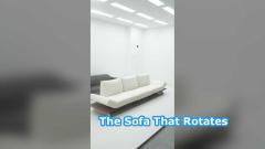 Multiple Sitting Modes Rotating Couch Zero Wall All Around View Transformal Sofa