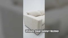 Modern Cloud Recliner Sofa With Adjustable Headrest