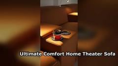 Modern Home Theater Sofa Dual Motor Recliner Comfort