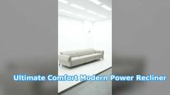 Modern Power Recliner Sofa with Adjustable Headrests