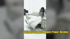 Modern Power Recliner Sofa for Ultimate Living Room Comfort