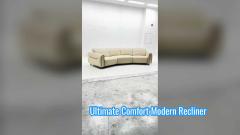 Dual Motor Sectional Recliner Sofa with Zero Noise Operation