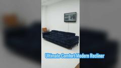 Contemporary Modern Recliner Sofa | Space Saving Zero Wall
