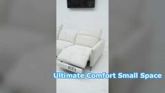 Modern Recliner Sofa Loveseat with Adjustable Headrests – Zero Wall