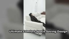 Residential Electric Recliner Sofa with Noise-Free Motor & Anatomical Back Support
