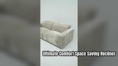 Modern Recliner Sofa with Extra Deep Seat | Full Body Support Design
