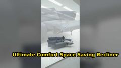 Space Saving Modern Recliner Sofa with Adjustable Armrest Design