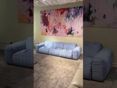 Modern Recliner Sofa with Soft Velvet Upholstery and Zero Wall Design