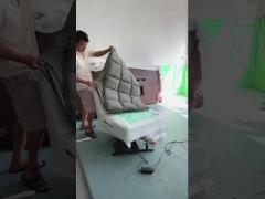 Custom Design Modern Rotating Sofa Two Seater Swivel Sofa With Adjustable Armrestw