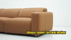 Sleek Dual Motor Electric Reclining Sofa with Space-Efficient Layout