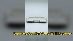 Zero Wall Design Modern Recliner Sofa In High Back
