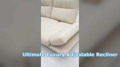 Contemporary Modern Recliner Sofa with Adjustable Armrest Design