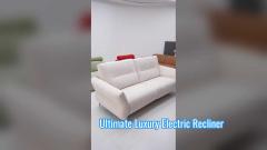 Interior Modern Recliner Sofa With Soft Cushion Elegant Fabric Electric Recliner Sofa Set