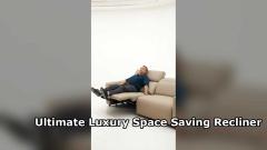 Modern Luxury Dual Motor Recliner Sofa for Small Spaces