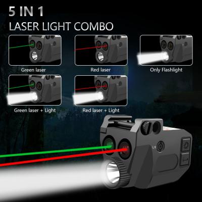 Cina Lunghezza d'onda combinata 650nm/520nm della rivoltella torcia elettrica rossa/verde del laser in vendita