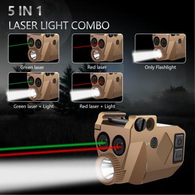 Cina ODM combinato della piccola della pistola di Red Green del laser luce laser tattica 650nm/520nm di vista in vendita
