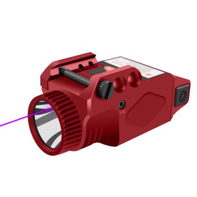 中国 戦術的な懐中電燈との1つの散弾銃レーザーの視力に付き紫色2つ500の内腔 販売のため