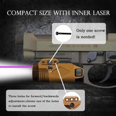 Cina Torcia elettrica di vista del laser della luce della pistola 500 lumi di vista del laser per la ferrovia 20mm di Picatinny in vendita