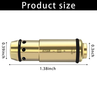 Cina Calibro robusto della cartuccia di addestramento del laser 40s&W con costruito in coperchio a pressione di gomma in vendita