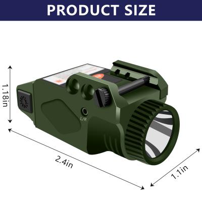 Cina Torcia elettrica rossa di vista del laser del fucile da caccia IPX4 combinata con i 500 lumi tattico in vendita