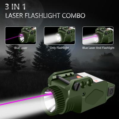 Cina Torcia elettrica leggera tattica del fucile da caccia di vista di alluminio del laser una porpora di 500 lumi in vendita
