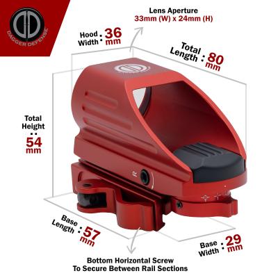 Cina Cercando la pistola Dot Reflex Sight Scope With rosso rapidamente stacchi il supporto in vendita