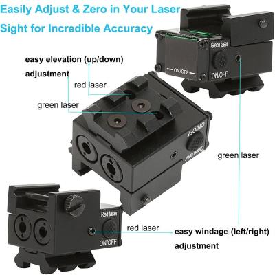 Cina Il laser tattico compatto della ferrovia avvista verde & rosso con USB ricaricabile in vendita