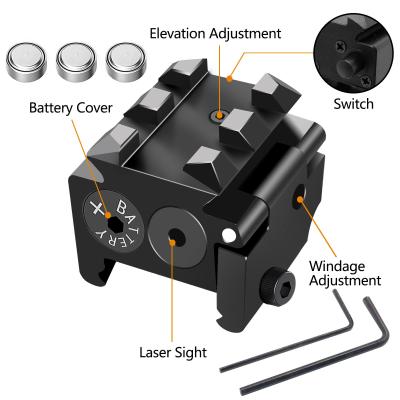 Cina Mini vista laser rosso con picatinny montaggio del binario in vendita