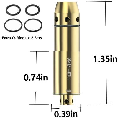 Cina 9mm Red Laser Bore Sight Laser Boresighter con strumento di estrazione della camera e 9 batterie in vendita