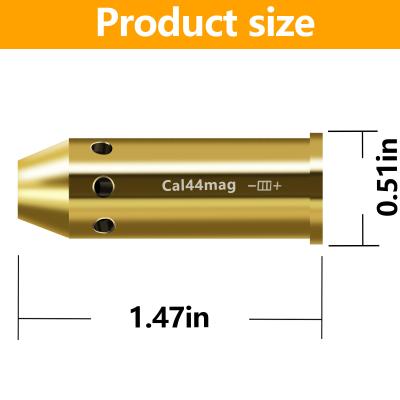 Cina Cal44mag Red Dot Laser Bore Sight Cartridge Laser Boresighter with 2 Sets Batteries in vendita